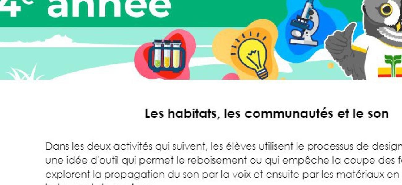 Les habitats, les communautés et le son (Manitoba) | Idéllo