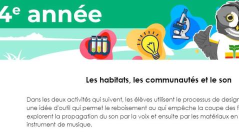 Les habitats, les communautés et le son (Manitoba) | Idéllo